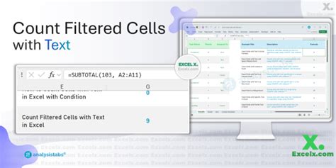 Count Cells With Text In Excel Top Functions And Formulas Excel