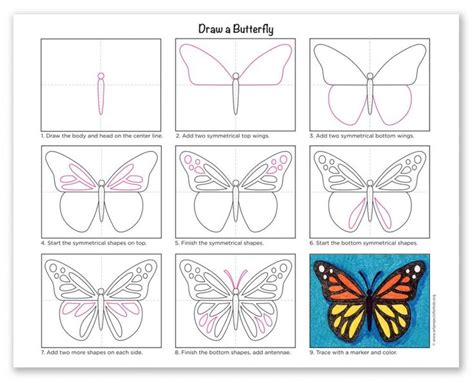 Нарисовать бабочку карандашом поэтапно для начинающих карандашом поэтапно