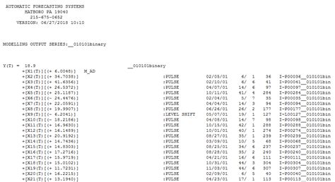 time series seasonal arima with binary exogenous variables cross
