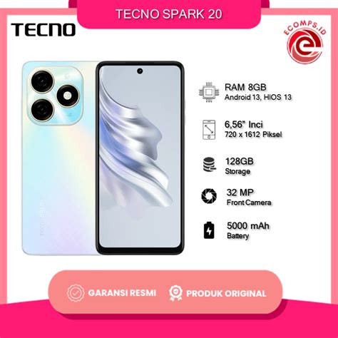 Jual Handphone Tecno Spark Ram Gb Gb Garansi Resmi Shopee Indonesia