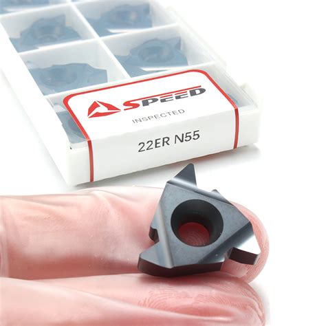 Speed Cnc Cutting Tool 16er 16ir Ag55 Ag60 Carbide Insert Thread Turning Tool Inserts Cnc