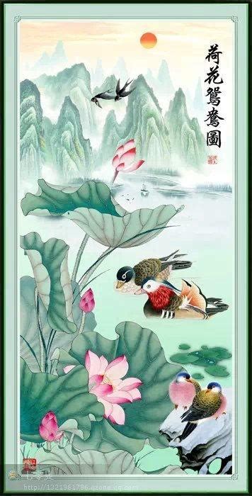 鴛鴦戲水國畫圖氣質高雅 每日頭條
