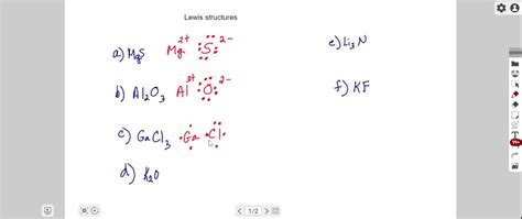 Solved Write The Lewis Symbols Of The Ions In Each Of The Following