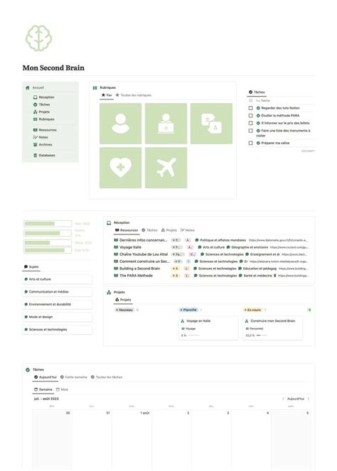 Minimalist Second Brain Notion Template【2024】