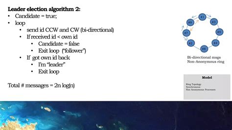 Distributed Computing On Topics Of Leader Election Byzantine Algorithms Ppt