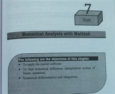 Campus Book Unit Vii Numerical Differentiation And Integration
