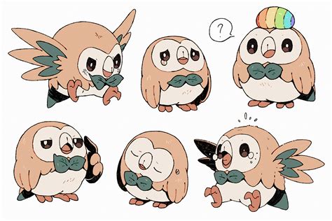 Rowlet Pokemon Drawn By Bluekomadori Danbooru