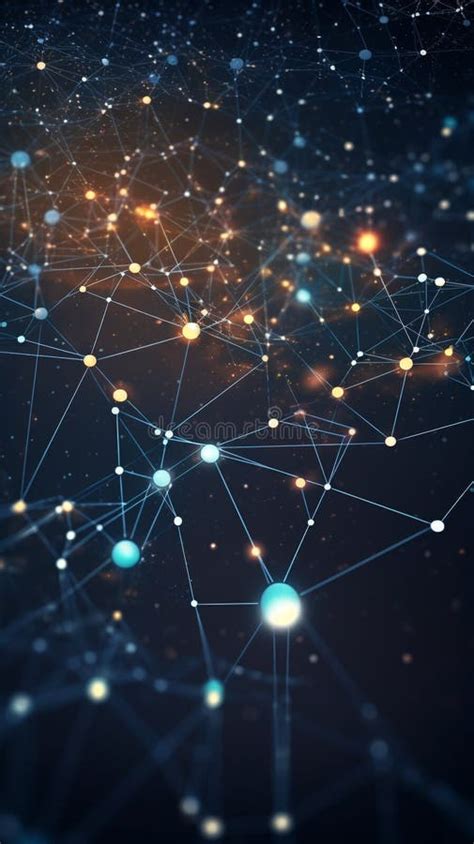Network Of Interconnected Digital Nodes A Conceptual Image Symbolizing Global Connections