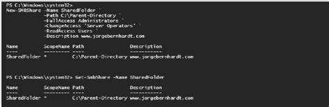 How To Create A Shared Folder Using Powershell · Jorge Bernhardt