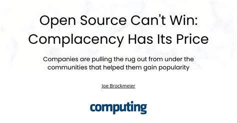 Percona On Linkedin Open Source Cant Win Complacency Has Its Price