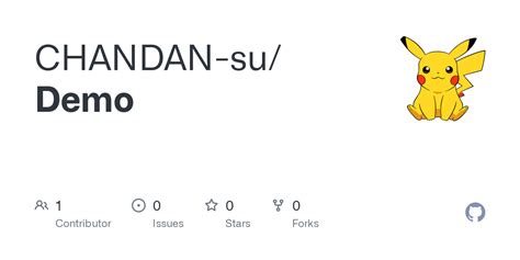 GitHub CHANDAN Su Demo