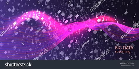 Big Data Stream Vector Presentation Cyber เวกเตอร์สต็อก ปลอดค่าลิขสิทธิ์ 1790530586