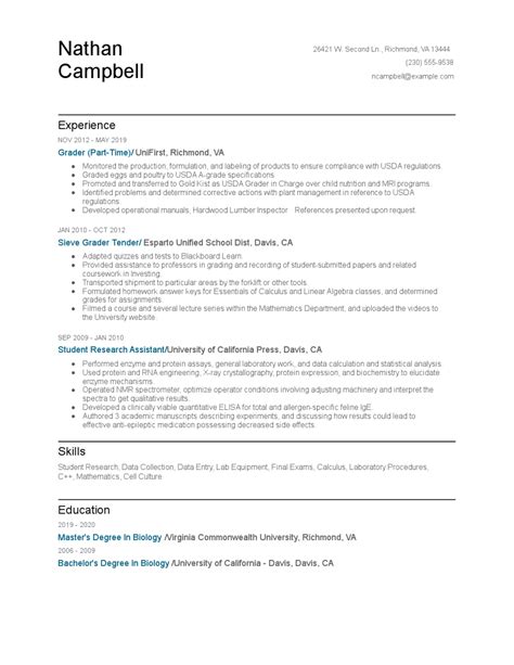 Grader Resume Examples And Tips Zippia