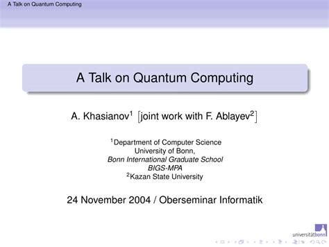 pdf a short introduction to quantum computing in english