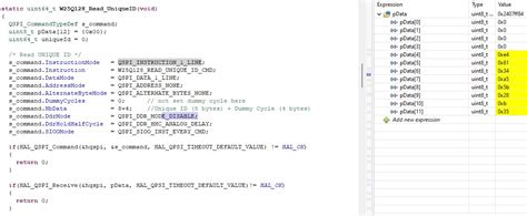 Solved Qspi Read Unique Id From W25qxx Nor Memory Stmicroelectronics Community
