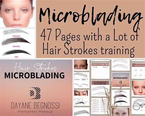Microblading Hair Strokes Trainning Etsy