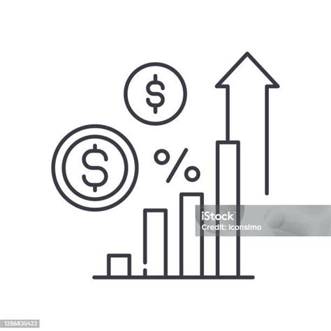 배당금 아이콘 선형 격리 된 그림 얇은 줄 벡터 웹 디자인 기호 흰색 배경에 편집 가능한 스트로크와 개요 개념 기호 개념에 대한