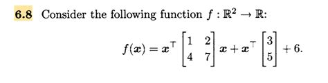 solved 6 8 consider the following function f r2 r 2 2t
