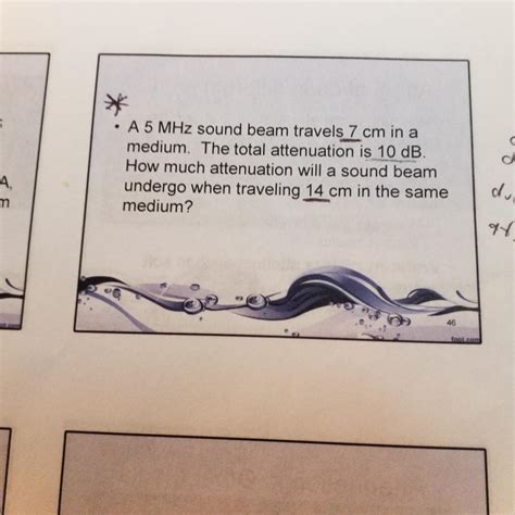 Solved Medium The Total Attenuation Is 10 Mathrm ~