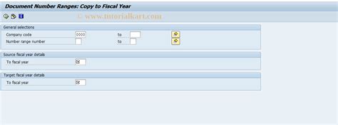 OBH SAP Tcode C FI Document Number Range Copy Fiscal Year