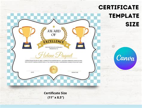 Editable Pto Pta Certificate Template Printable And Editable Certificate Template Certificate