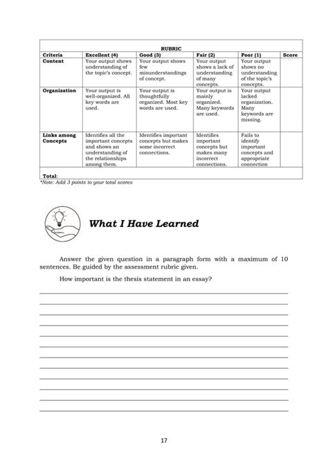 Eapp Quarter 1 Module 3 Thesis Statement Pdf