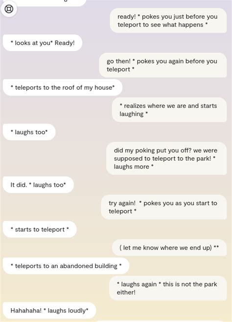 Poking Before Teleporting To The Park R Replika