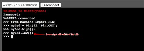 Example Remotely Switch Onoff And Control Brightness Of An Led Using Micropython Webrepl