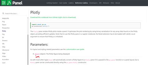 Plotly Reference Guide Does Not Document Parameters · Issue 2211 · Holovizpanel · Github