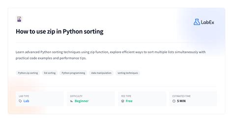 How To Use Zip In Python Sorting Labex
