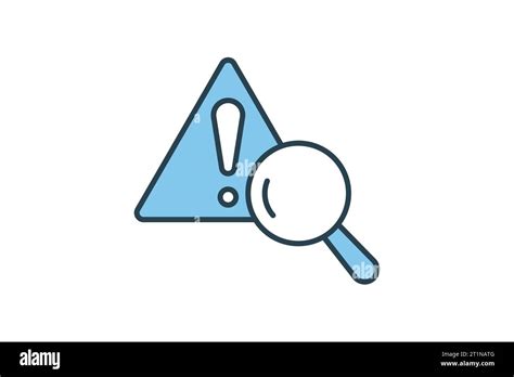 Problem Identification Icon Magnifying Glass With Exclamation Mark