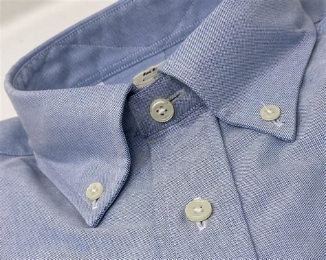 Mens Blue Oxford Button Down Shirt Ike Behar