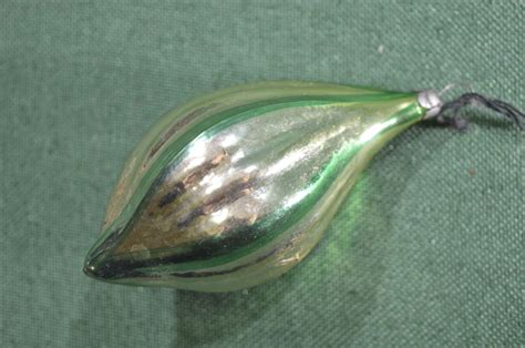 Купить Елочная стеклянная новогодняя игрушка Неведомый фрукт Стекло подвес СССР в интернет