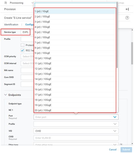 Mcp Uni Ports Are Not Available For Provisioning An E Line Service