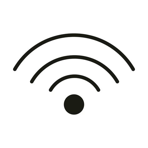 Mobile Application Internet Wifi Connection Web Button Menu Digital Silhouette Style Icon