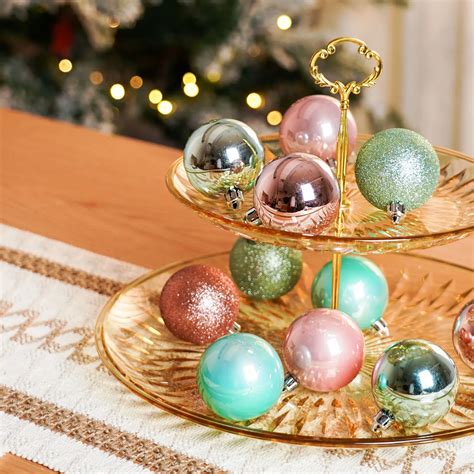 Karaca Home Minty Pinky 12 Parça Ağaç Süsü Seti Karaca