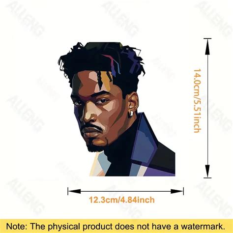 래퍼 일러스트 초상화 자동차 스티커 Pvc 자체 접착 비닐 데칼 자동차 트럭 범퍼 창문 랩톱 가 Temu