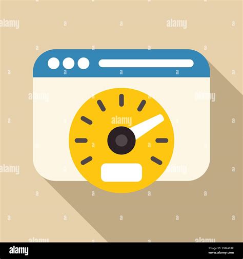 Browser Window With Speedometer Showing Internet Connection Speed Test For Website Speed