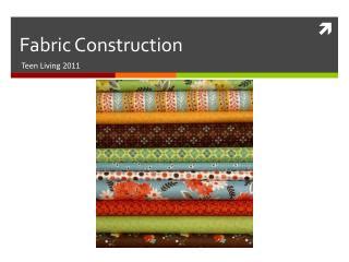 PPT Fabric Construction PowerPoint Presentation Free Download ID
