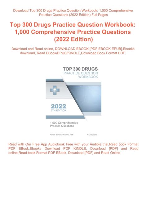 Download Top 300 Drugs Practice Question Workbook 1 000 Comprehensive Practice Questions 2022