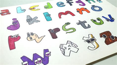 알파벳로어 소문자 A~z까지 누구나 쉽게 그리기 Alphabet Lore Small Letter Draw It Now Youtube