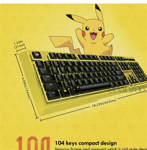 Razer Pikachu Limited Edition Backlit Keyboard Computers And Tech Parts And Accessories Computer
