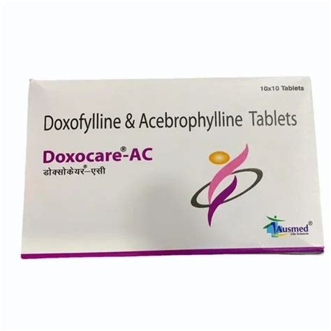 Doxocare AC Doxofylline Acebrophylline Tablets 200 Mg At 300 Box In Lucknow