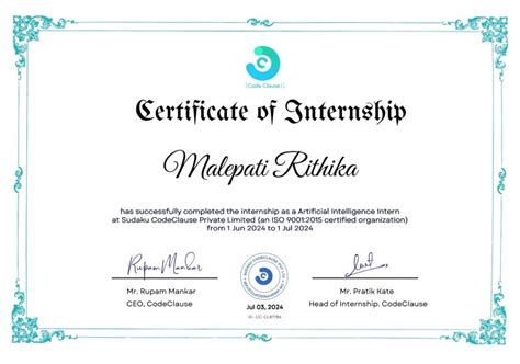 Rithika Malepati On Linkedin Internshipsuccess Careergrowth