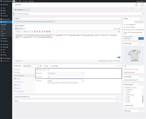 Product Quantity Documentation WooCommerce