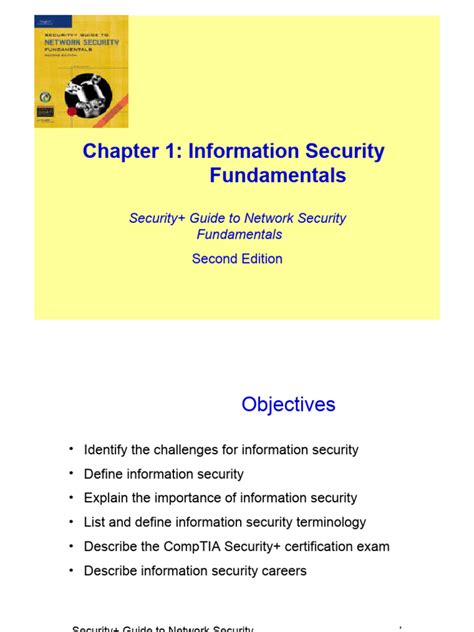 Chapter 1 Information Security Fundamentals Pdf Information Security Computer Security