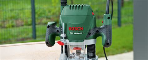 Bosch Oberfräse POF 1400 ACE (1400 W; für Holzbearbeitung; 3x ...