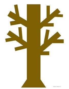 Heart Tree Paper Craft Template Cut And Glue By Mollers Makes It