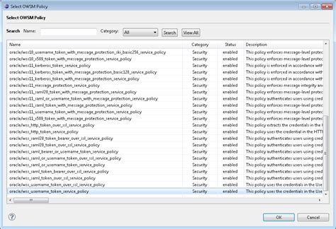 Weblogically Osb 11g Testing Owsm With Usernametoken Policy Oraclewssusernametokenservice