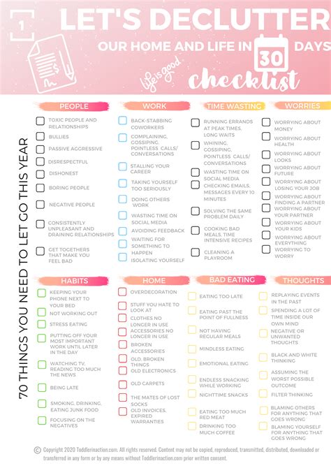 30 Day Declutter Challenge 2024 Printable Printable Free Templates